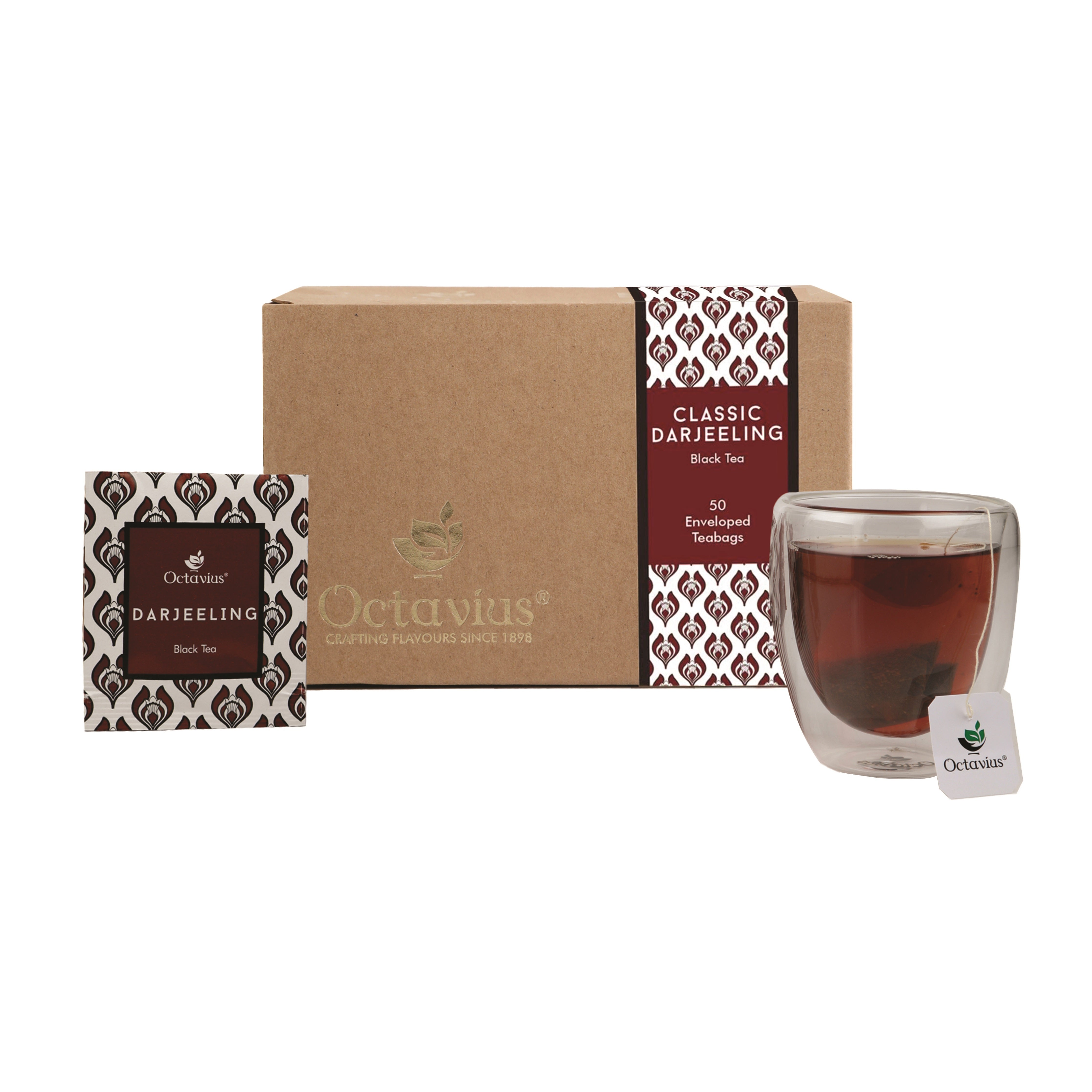 Buy Octavius Classic Darjeeling Black Tea Bags Online at Best Price in ...
